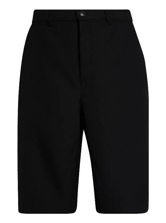 Rick Owens Tailored Wool Whipcord Work Shorts - Black