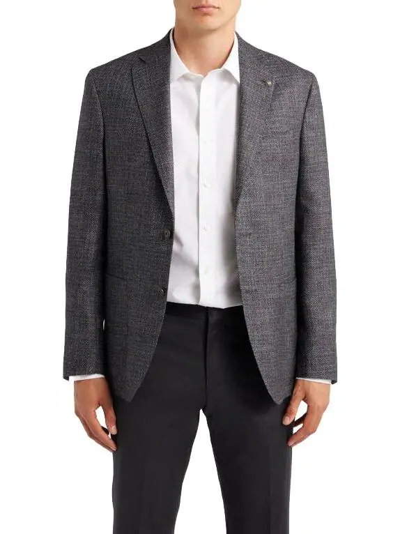 JACK VICTOR Morton Textured Sport Coat - Blue