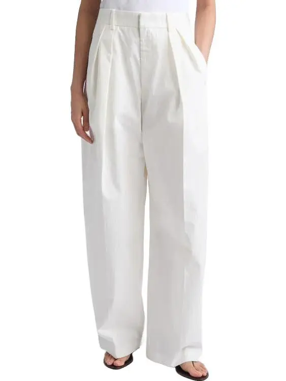 KALLMEYER Joel Pleated Trousers - Ivory