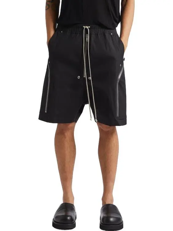 Rick Owens Heizer Poplin Shorts - Black