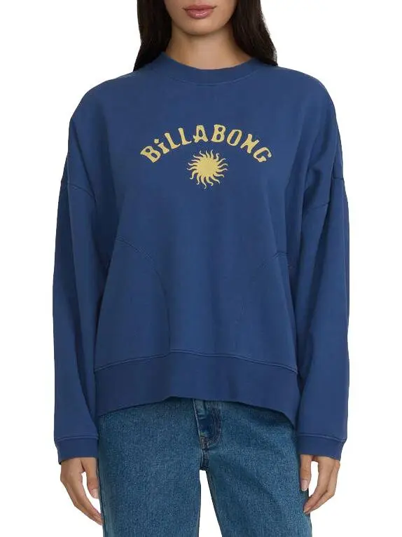 BILLABONG Surf Camp Heritage Graphic Sweatshirt - True Navy