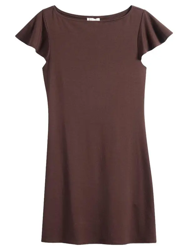 REFORMATION Jensen Knit Dress - Mole