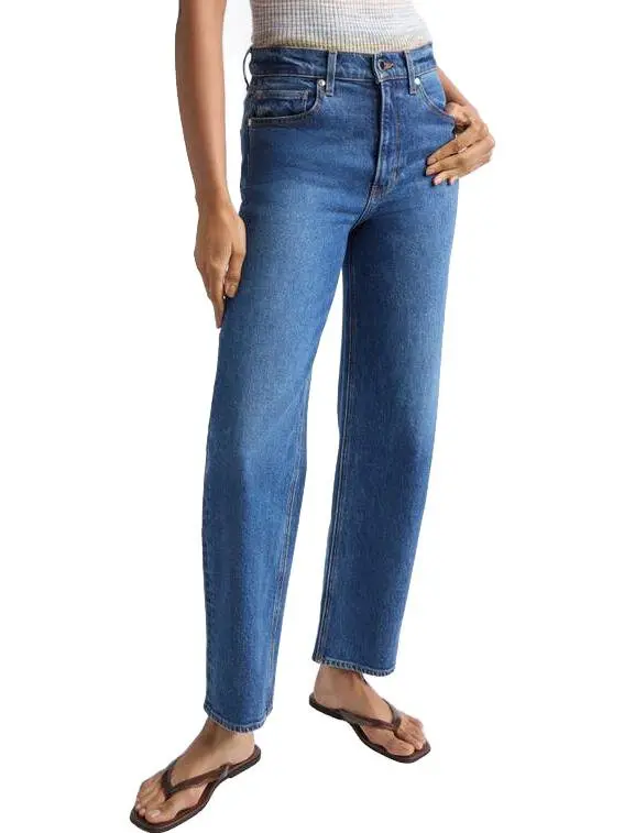 Veronica Beard Harley Arc Leg Jeans - Bright Blue