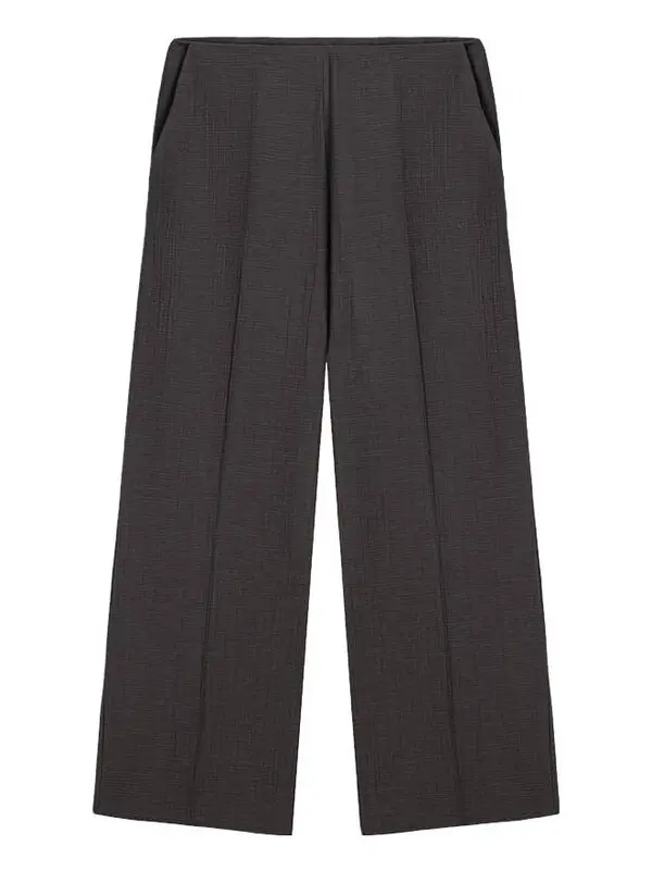 NOCTURNE Wide Leg Fluid Pants - Anthracite