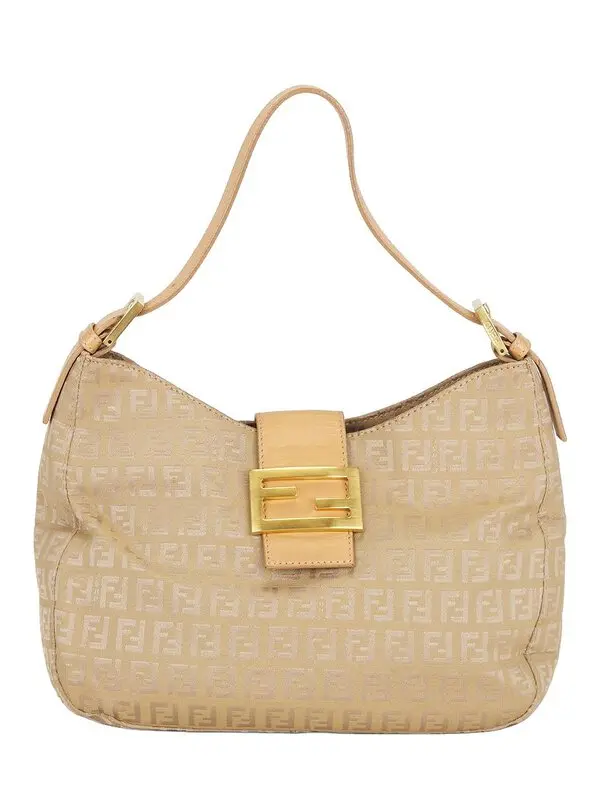 FWRD RENEW Fendi Zucchino Hobo Bag - Neutral