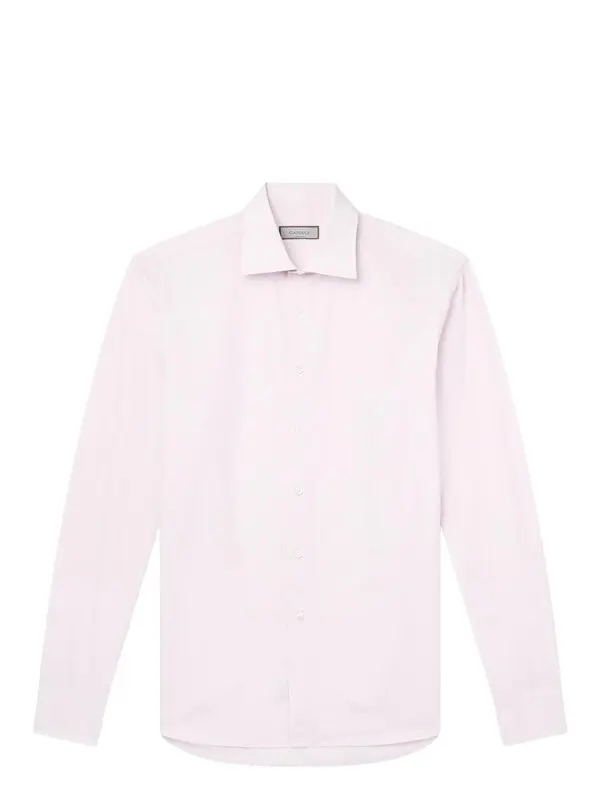 Canali Cotton-poplin Shirt - Pink