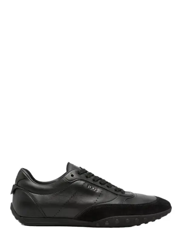 TOD'S Logo-embossed Panelled Sneakers - Black