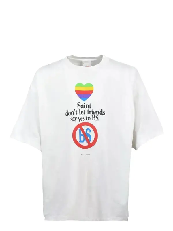 SAINT MXXXXXX Graphic-print T-shirt - White