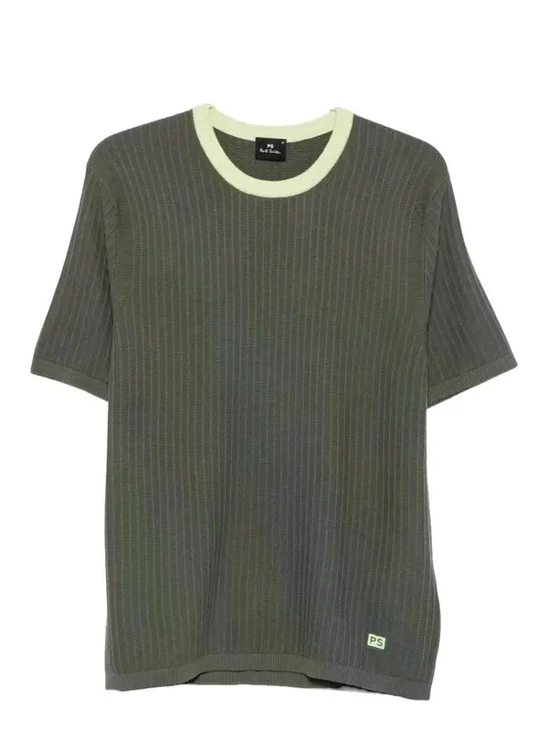 Paul Smith Ribbed-knit T-shirt - Green