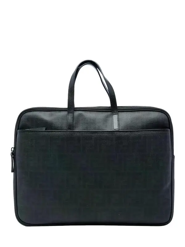 Fendi Zucca Spalmati Business Bag - Black