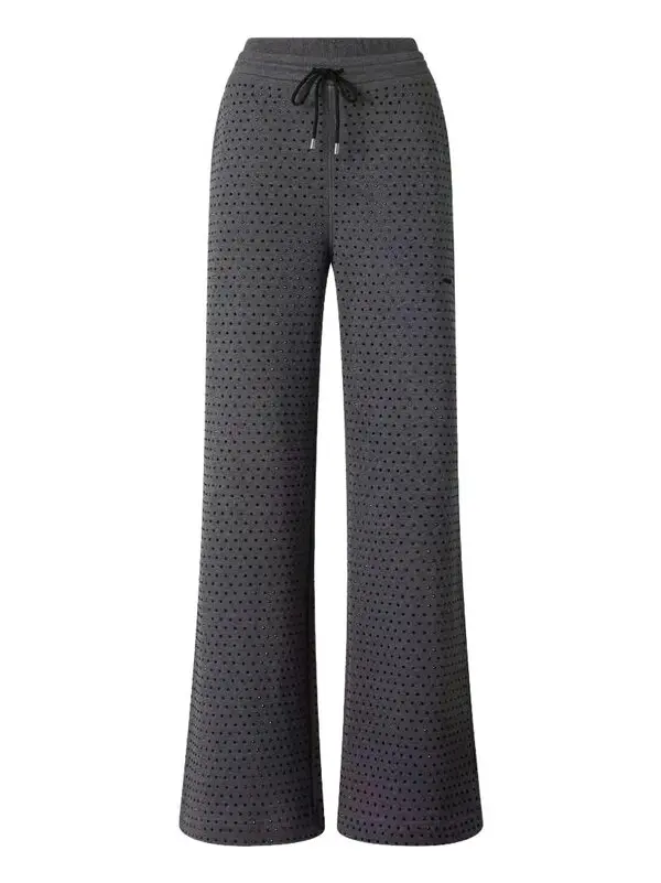 Pinko Rhinestone Embellished Track Pants - Grey