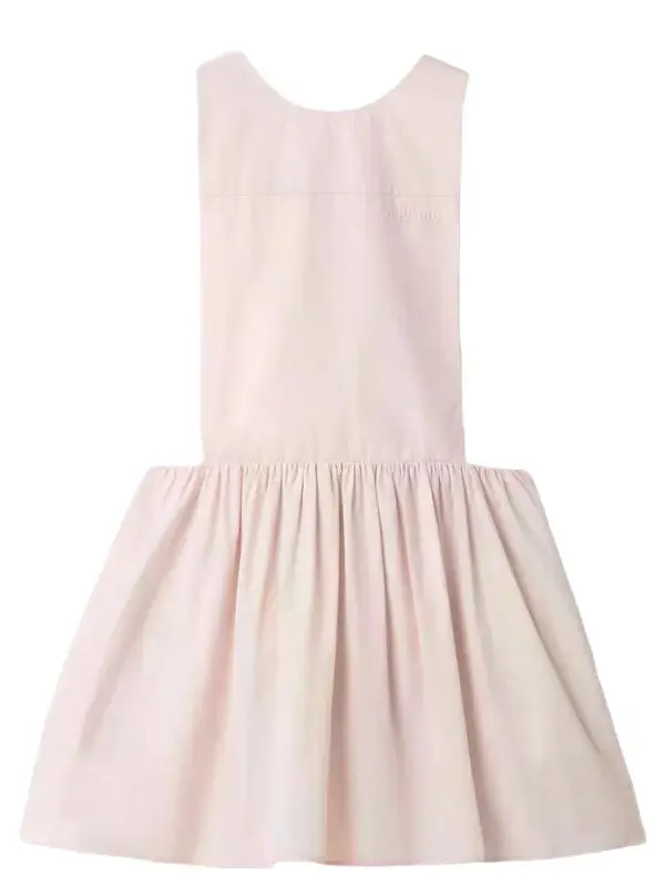 Miu Miu Poplin Pinafore Mini Dress - Pink