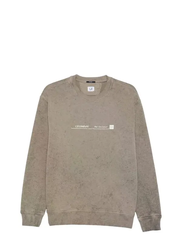 C.P. COMPANY Logo-print Cotton Sweatshirt - Grey