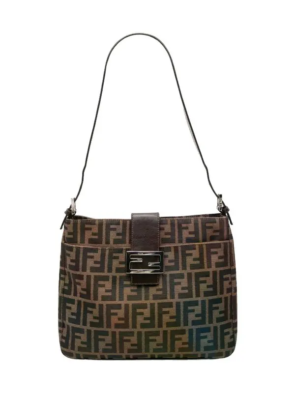 Fendi Zucca Canvas Shoulder Bag - Brown