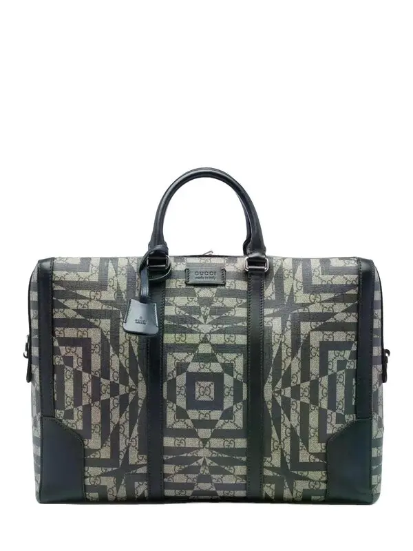 Gucci Gg Supreme Caleido Eden Briefcase Business Bag - Neutrals