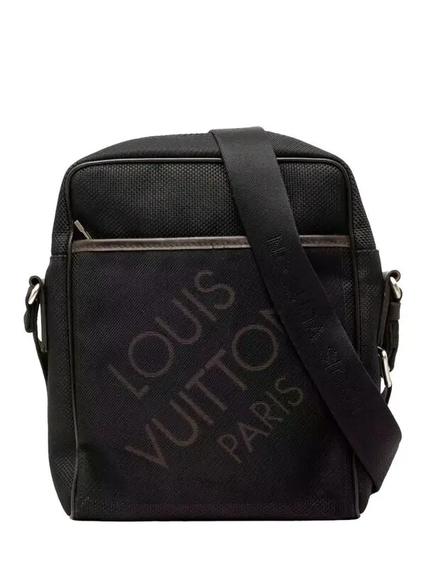 LOUIS VUITTON Damier Geant Citadin Crossbody Bag - Black
