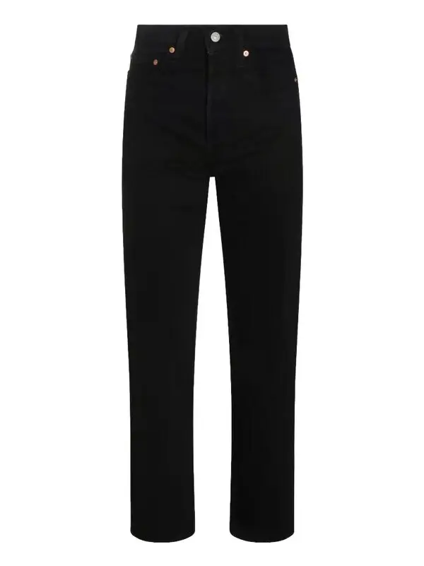 LEVI'S Ribcage Logo-patch Jeans - Black