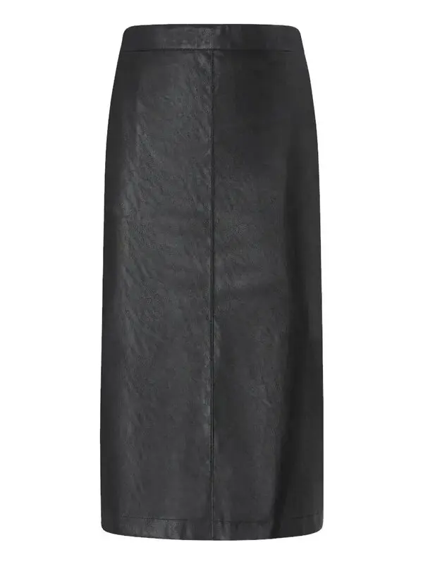 Pinko Nappa-leather Effect Pencil Skirt - Black