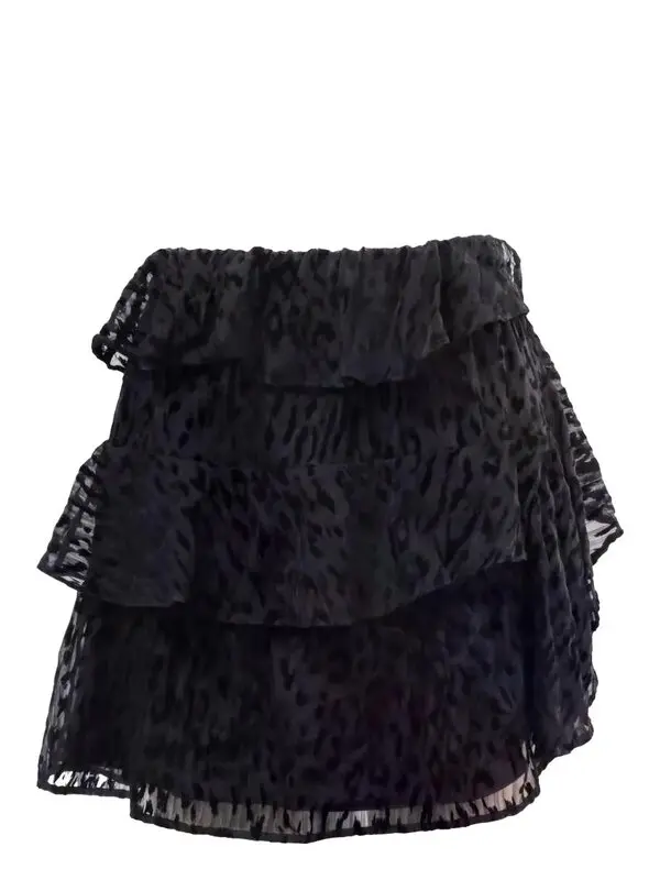IRO PARIS Tiered Mini Skirt - Black