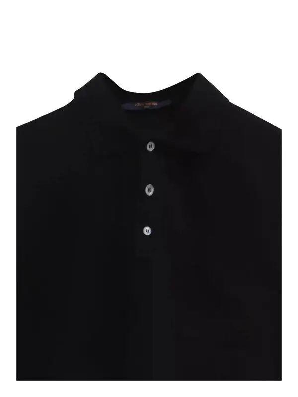 LOUIS VUITTON Short-sleeved Polo Shirt - Black