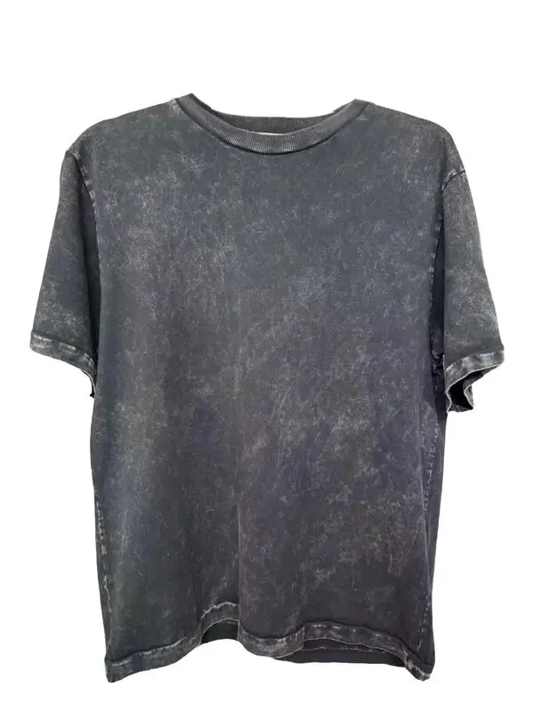 ATOMO FACTORY Acid-wash Jersey T-shirt - Black