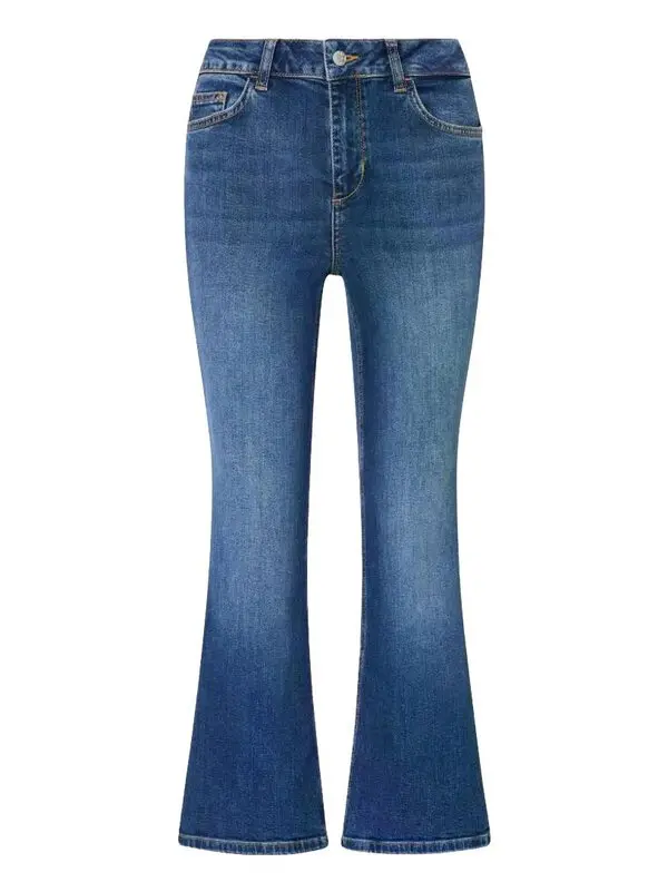 Liu Jo Bootcut Jeans With Rhinestone Embellishments - Blue