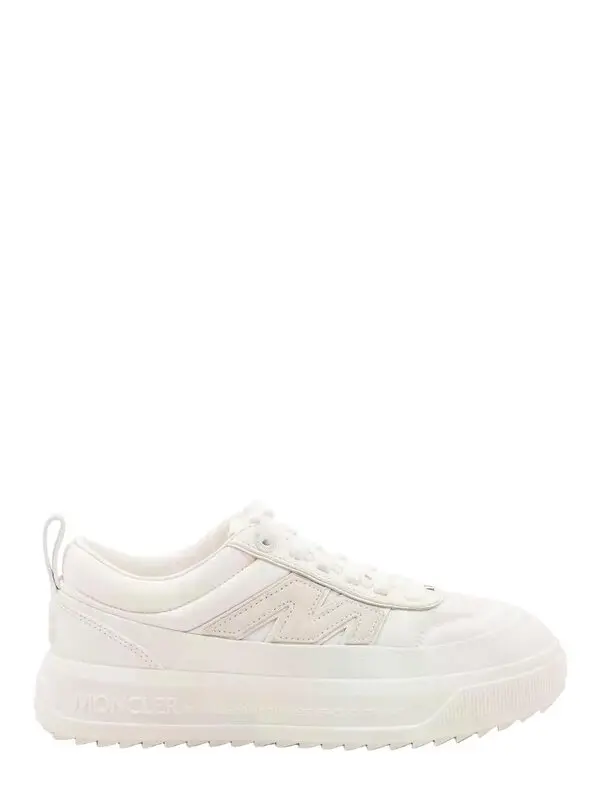 Moncler Altive Quilted Leather Sneakers - White