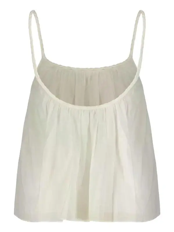 Red Valentino Braided Pleated Top - White