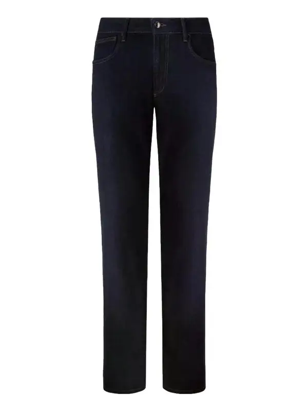 Pal Zileri Contrast-stitch Five-pocket Jeans - Blue