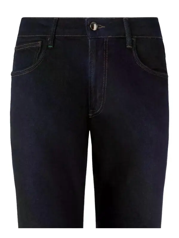 Pal Zileri Contrast-stitch Five-pocket Jeans - Blue