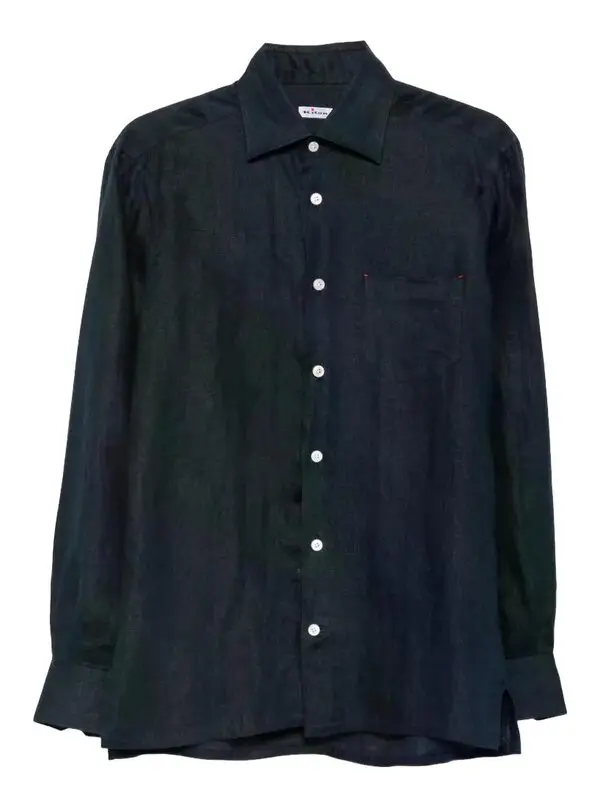 Kiton Chest-pocket Shirt - Blue