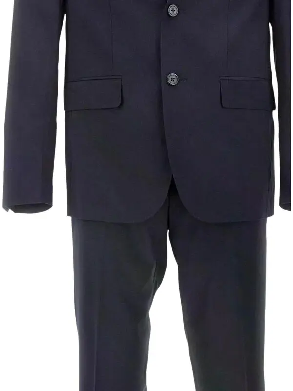 MARCHESANI Merino Single-breasted Wool Suit - Blue