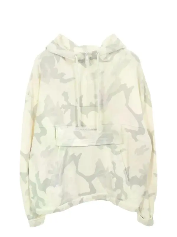 Dolce & Gabbana White Camouflage Half-zip Hoodie - Neutrals
