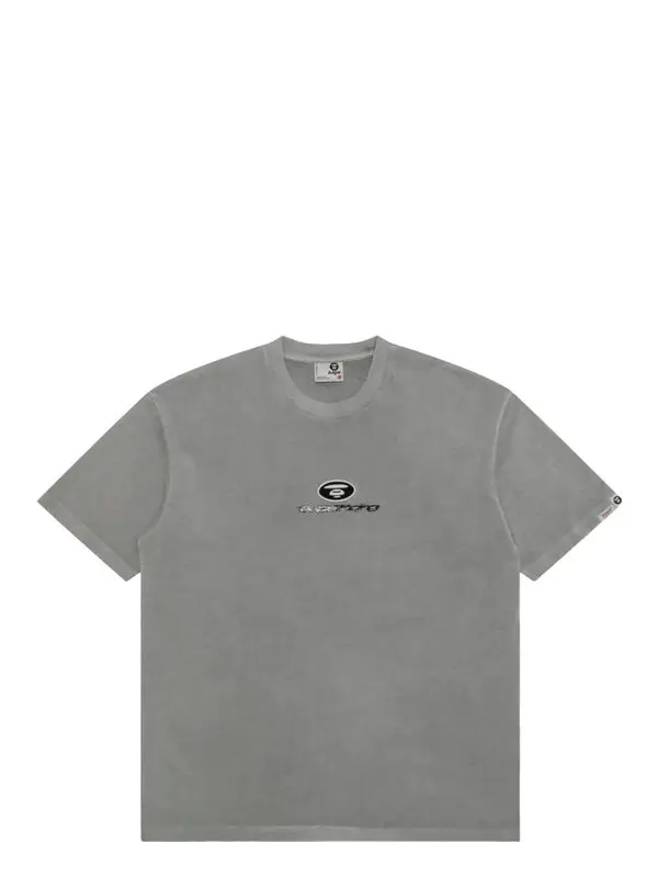 AAPE BY *A BATHING APE Moonface Graphic-print T-shirt - Grey