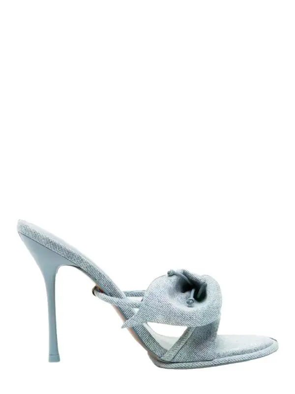 Cult Gaia Cori Knot Detail Stiletto Sandals - Blue