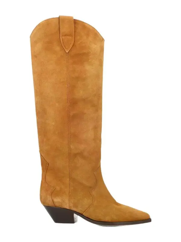 Isabel Marant Étoile Suede Pointed Toe Boots - Brown