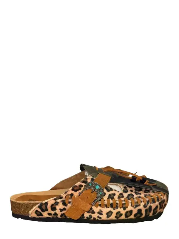 TAJI Caribe Leopard-print Mules - Neutrals