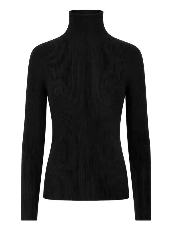 P.a.r.o.s.h Ribbed Knit Turtleneck - Black