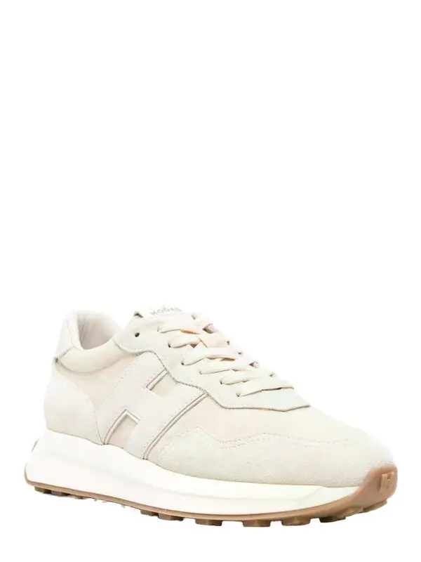 Hogan H641 Logo-patch Sneakers - Neutrals