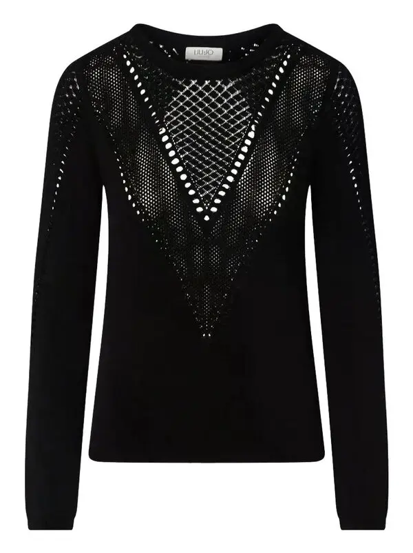 Liu Jo Knit Top With Cut-out Detail - Black