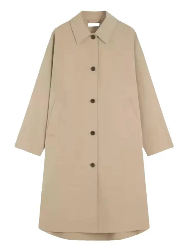 Tommy Hilfiger Button-up Collared Coat - Neutrals