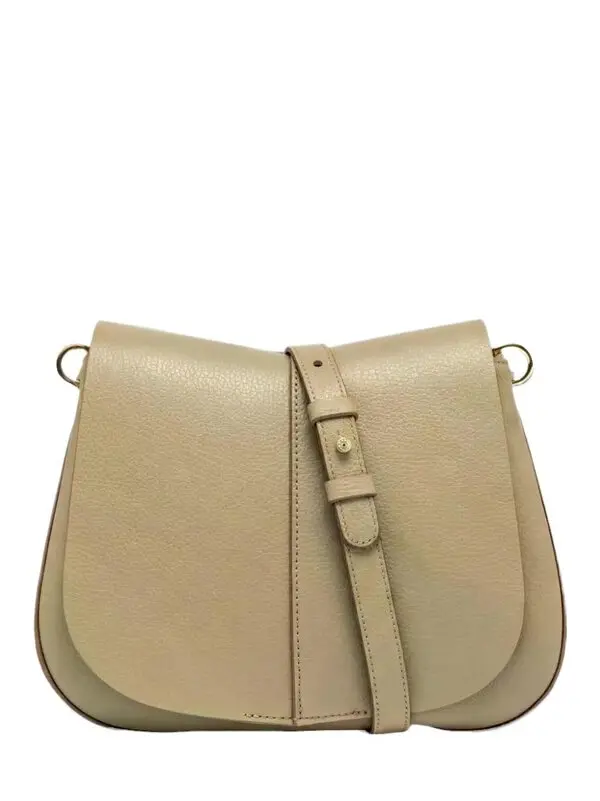 GIANNI CHIARINI Medium Helena Leather Shoulder Bag - Neutrals