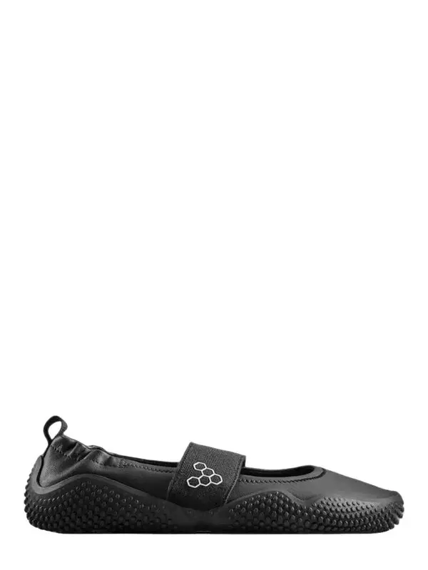 VIVOBAREFOOT Motus Studio Elasticated Strap Ballet Flats - Black