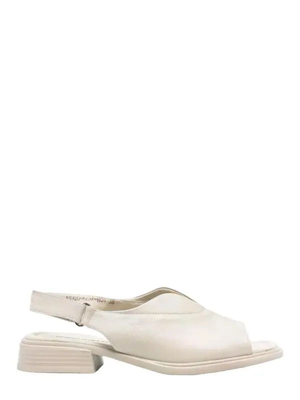 SERGIO MORETTI FIRENZE Open Toe Slingback Sandals - Neutrals
