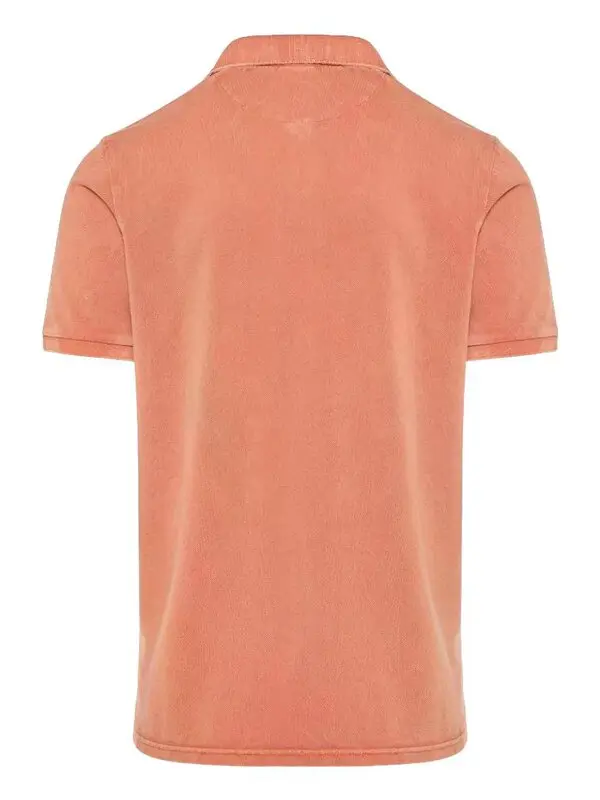 BOB Logo-embroidered Piqué Polo Shirt - Orange