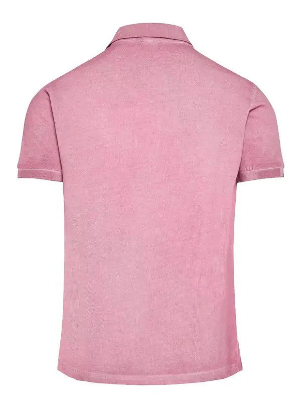 BOB Patchwork Polo Shirt - Pink