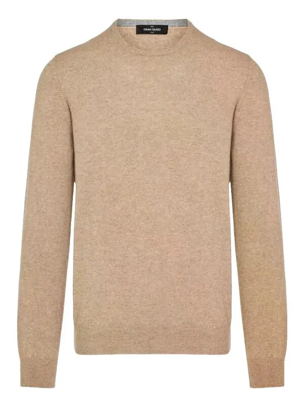 GRAN SASSO Crew-neck Long-sleeve Sweater - Neutrals