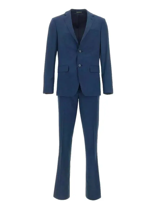 MARCHESANI Merino Single-breasted Suit - Blue