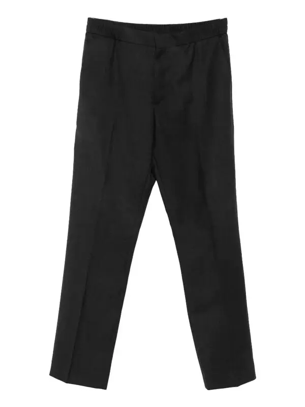 Paul Smith Wool Elasticated Waist Trousers - Grey