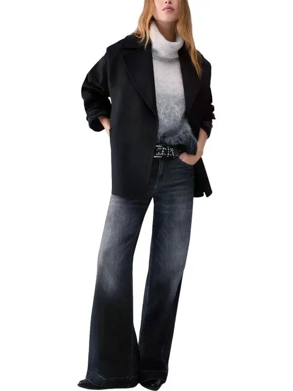 Liu Jo Short Wool Blend Coat - Black